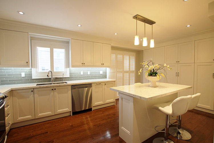 Transitional Off White Painted Mdf Kitchen - Joseph Kitchen & Bath
